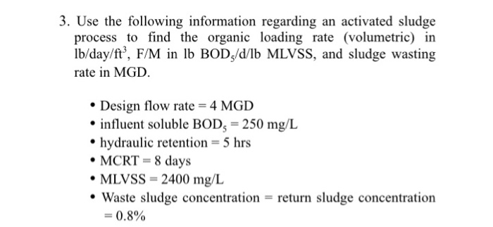 Solved 3. Use the following information regarding an | Chegg.com
