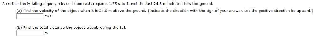 Solved A certain freely falling object, released from rest, | Chegg.com
