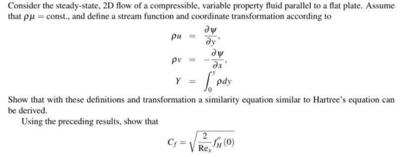 Consider the steady-state, 2D flow of a compressible, | Chegg.com