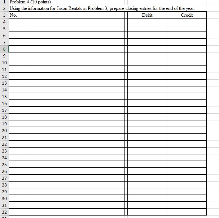 1 Problem 4 (10 points) 2 Using the information for | Chegg.com 1 Problem 4 (10 points) 2 Using the information for | Chegg.com