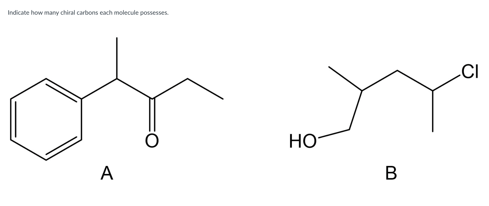 Solved Indicate how many chiral carbons each molecule | Chegg.com Solved Indicate how many chiral carbons each molecule | Chegg.com