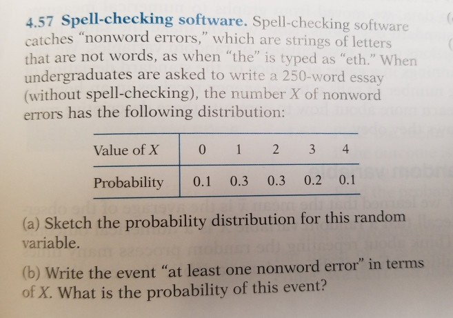 Solved 457 Spell-checking software. Spell-checking software | Chegg.com