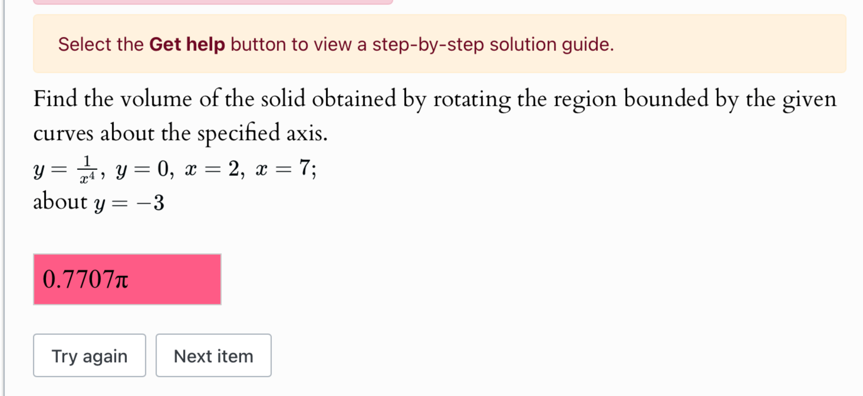 Solved Select the Get help button to view a step-by-step | Chegg.com
