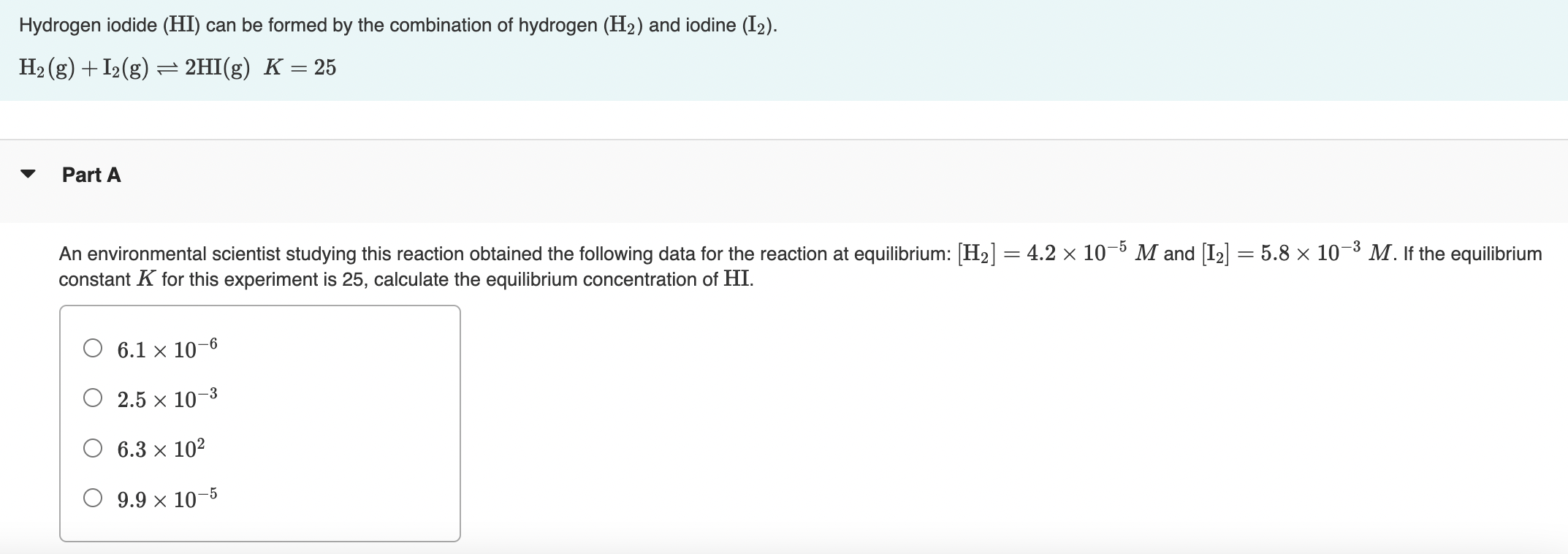 Solved Hydrogen iodide (HI) can be formed by the combination | Chegg.com
