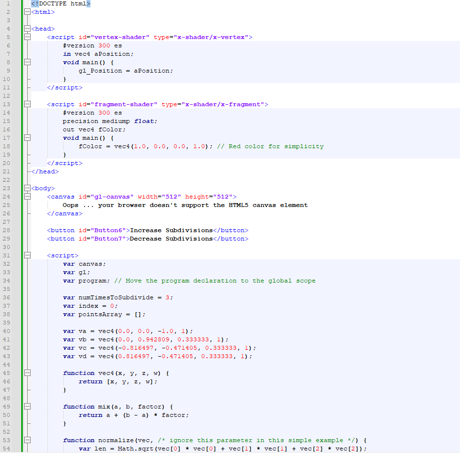 Solved Im having trouble rendering a recursive sphere in | Chegg.com