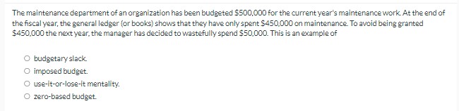 Solved The maintenance department of an organization has | Chegg.com