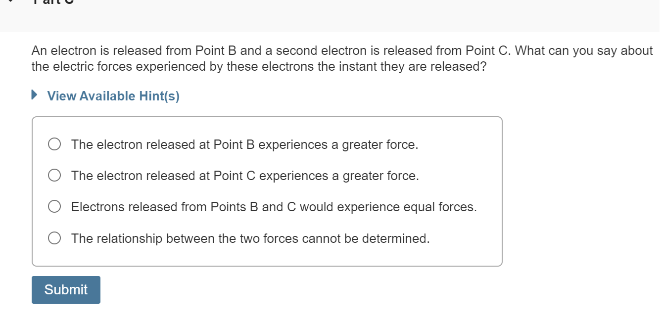 Three points (A,B, and C) are located on | Chegg.com