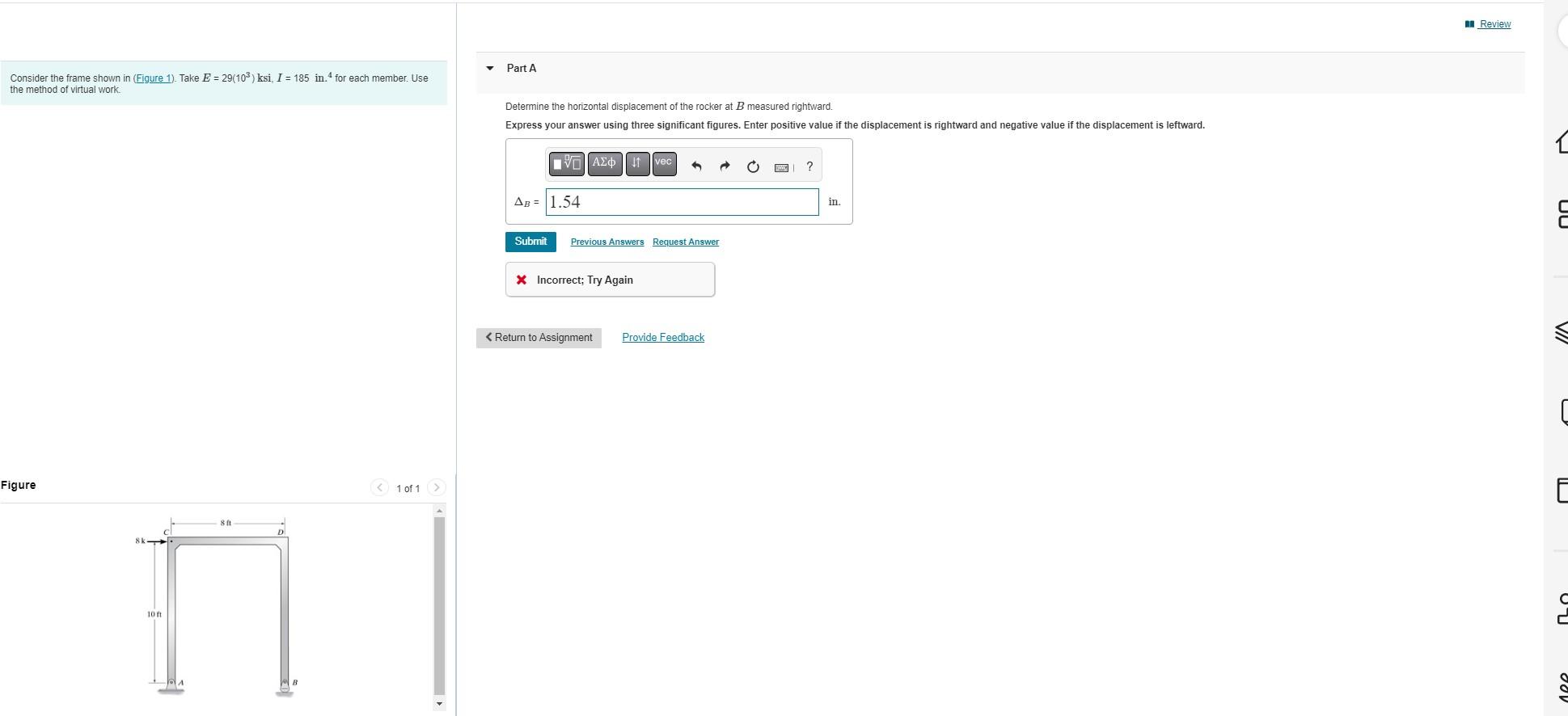 Solved Consider the frame shown in (Figure 1). Take | Chegg.com