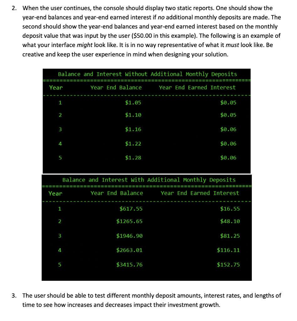 Solved Airgead Banking App Functional Requirements 1. | Chegg.com