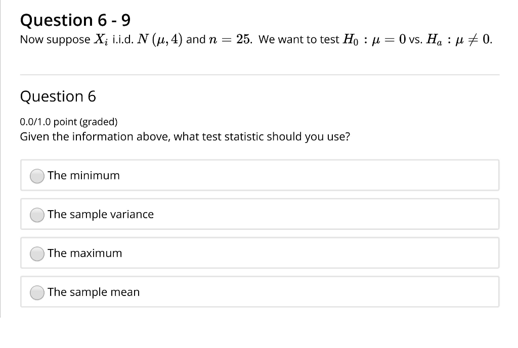 Solved Question 6 9 Now Suppose Xį I I D N U 4 And N