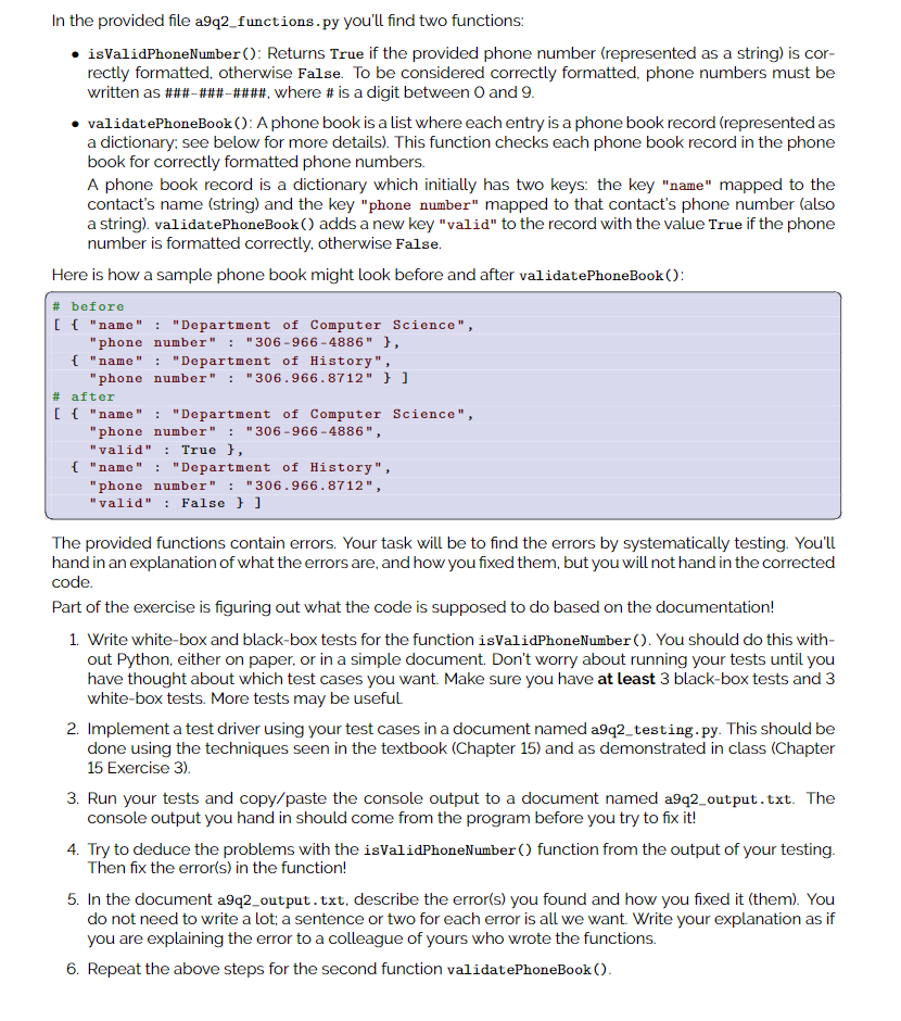 Solved In the provided file a9q2_functions.py you'll find | Chegg.com