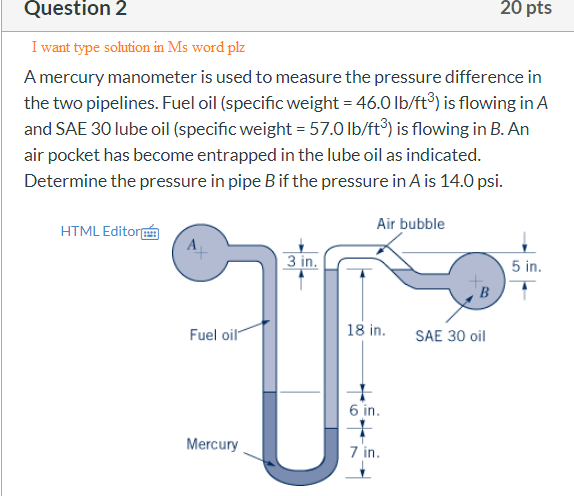Solved 20 pts Question 3 I want typed solution in | Chegg.com