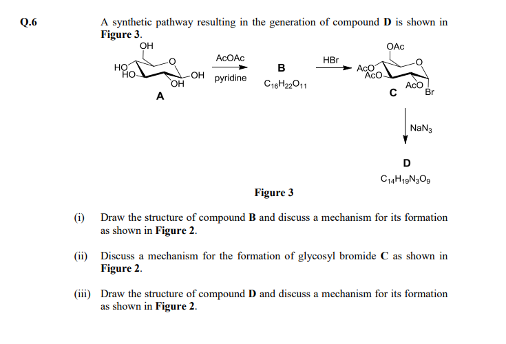 Solved Q.6 OAC A synthetic pathway resulting in the | Chegg.com