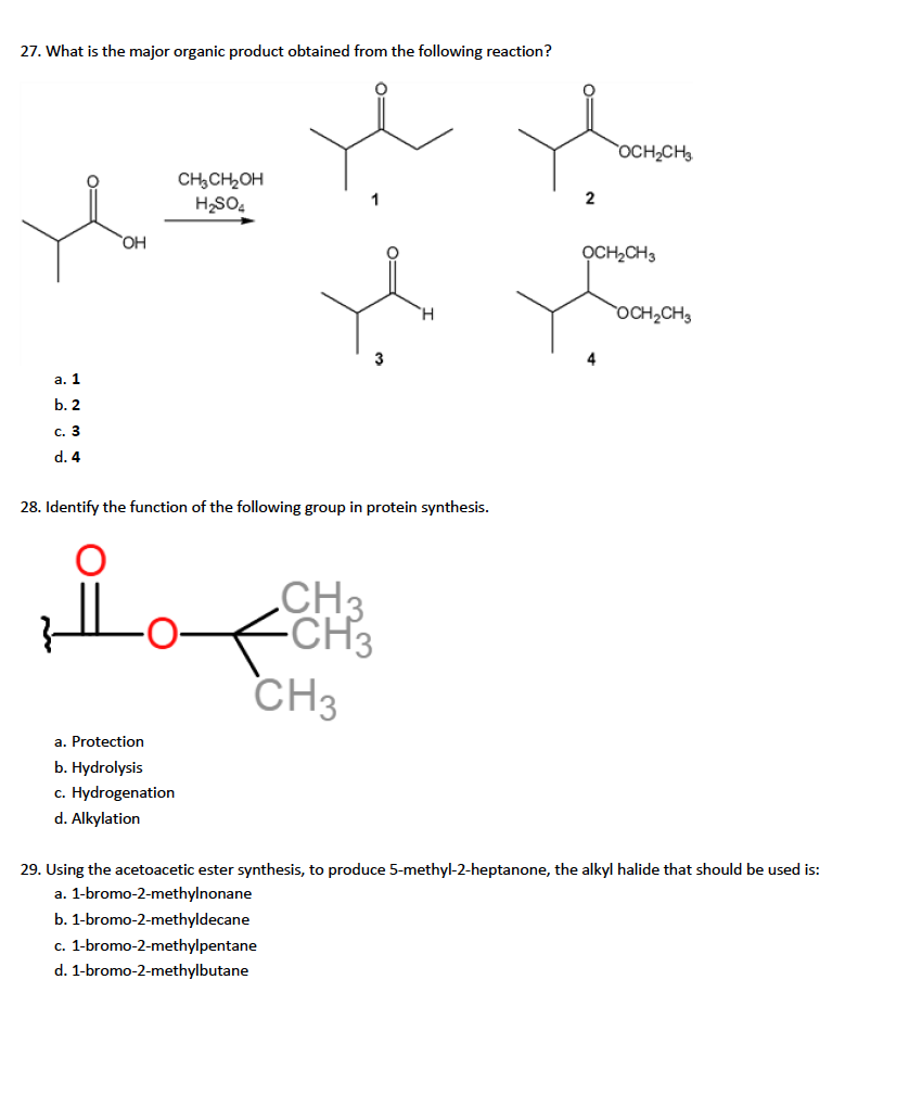 Solved 21. What is the major organic product obtained from | Chegg.com Solved 21. What is the major organic product obtained from | Chegg.com