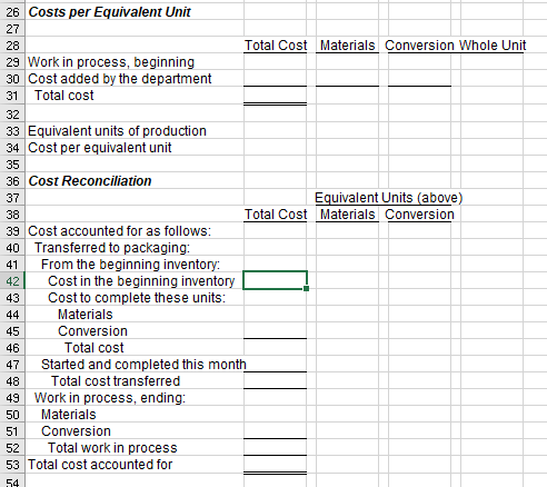 Part 1: Prepare a complete (including cost | Chegg.com