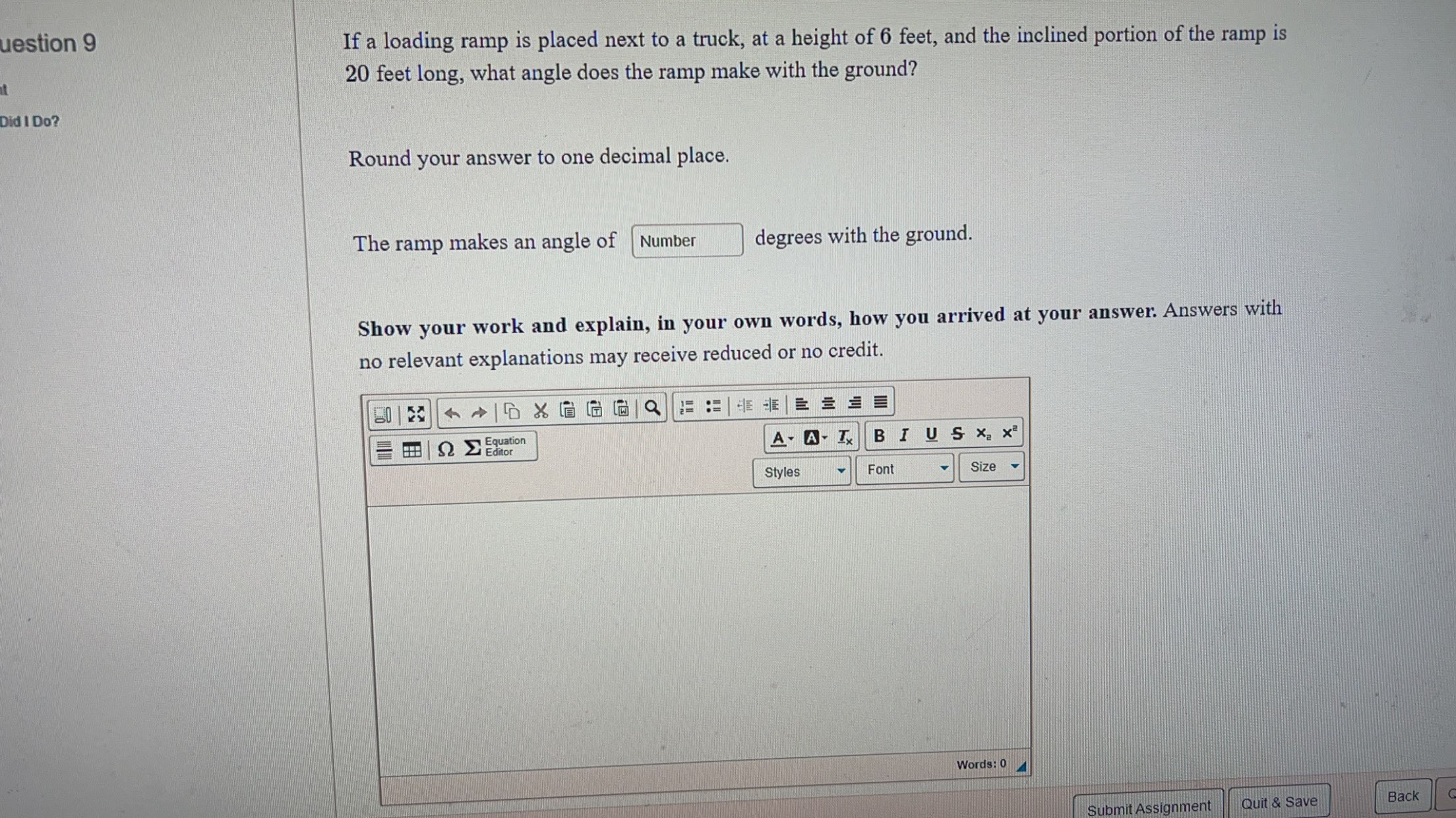 Solved If a loading ramp is placed next to a truck, at a | Chegg.com