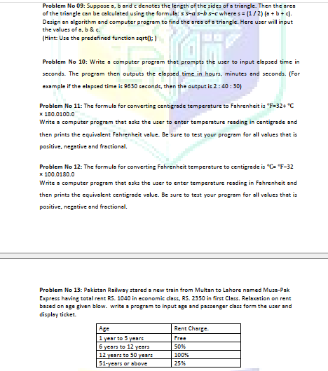 Solved Problem Sheet Problem No 1:: Write a program to | Chegg.com