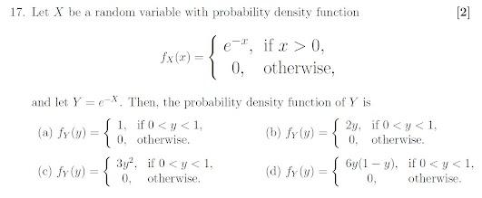 Solved 17. Let X be a random variable with probability | Chegg.com