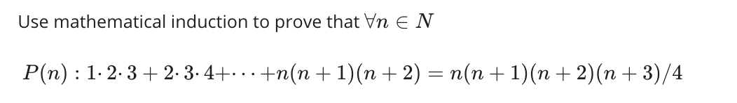 Solved Use mathematical induction to prove that Vn EN | Chegg.com
