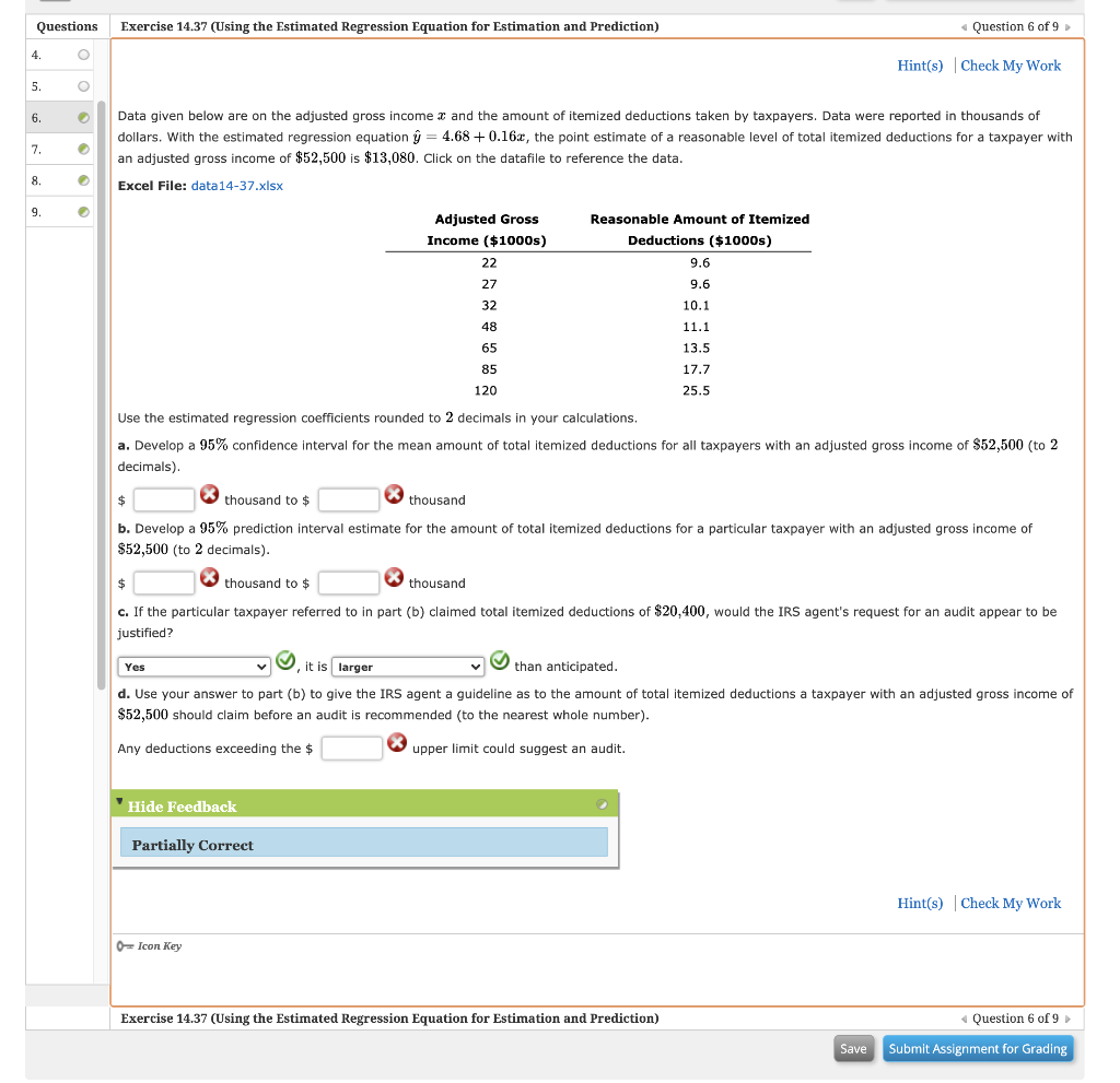 Solved Questions Exercise 14.37 (Using the Estimated | Chegg.com