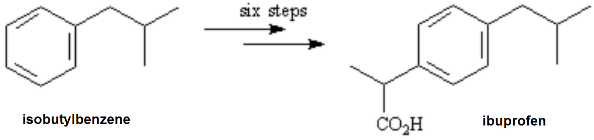 Solved Isobutylbenzene is the starting material for the | Chegg.com
