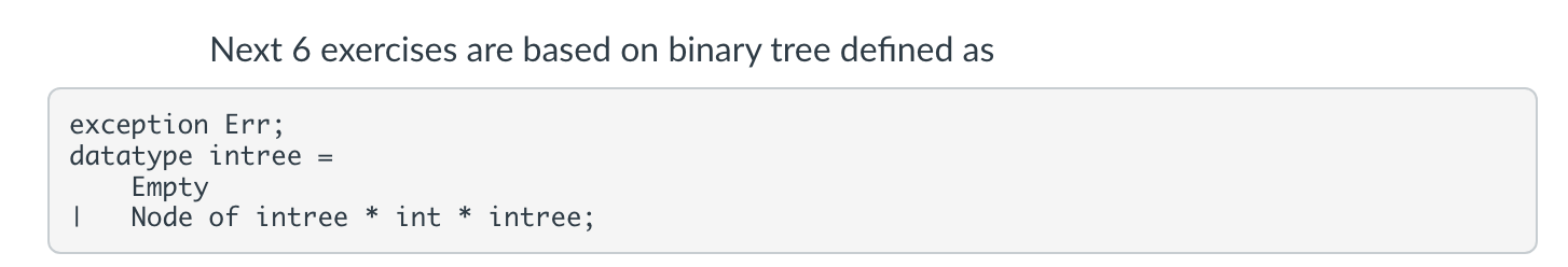 Solved Language : SML / ML Please make functions in pattern | Chegg.com