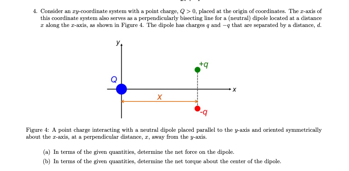 Solved 4. Consider an xy-coordinate system with a point | Chegg.com