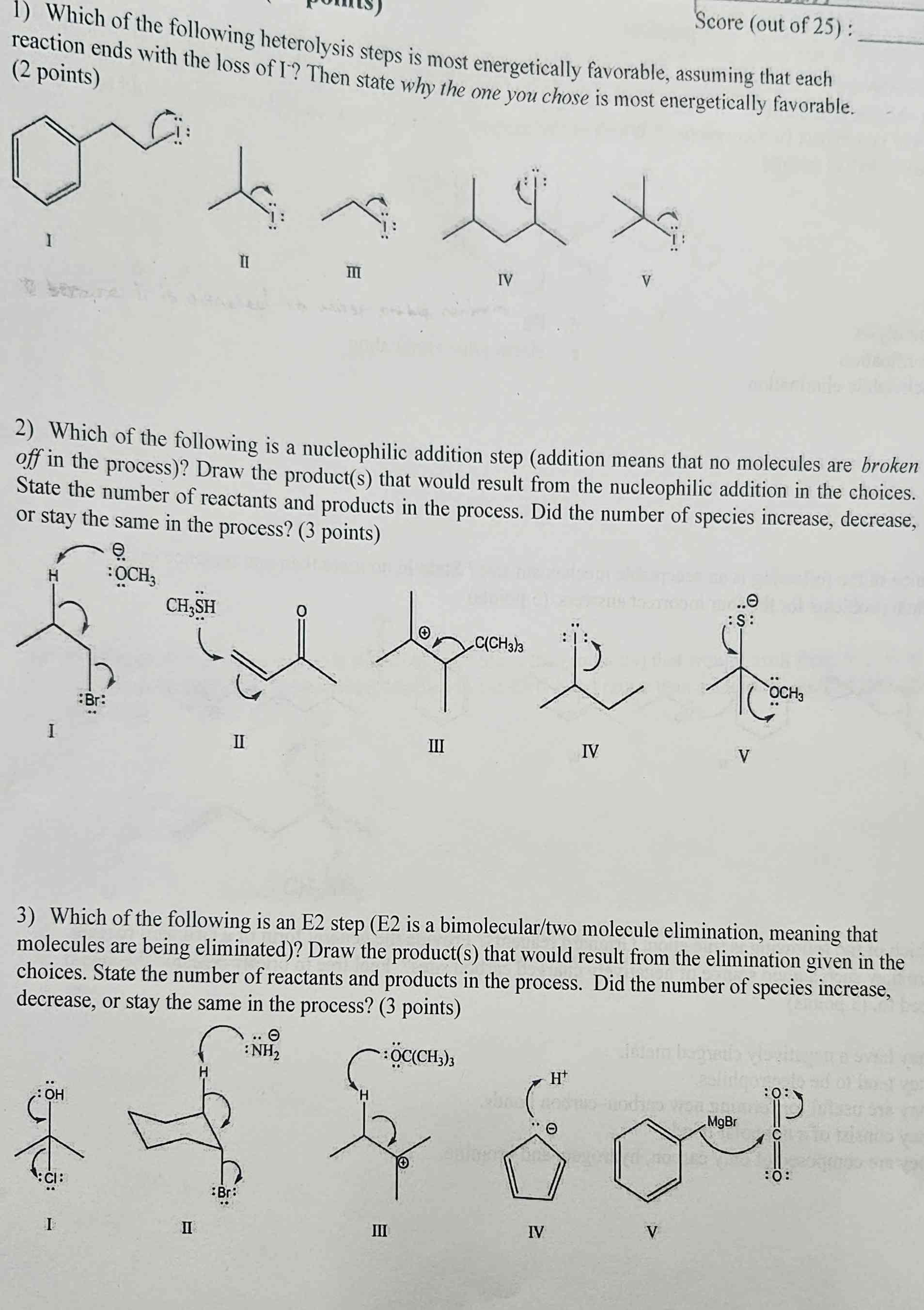 Solved Which of the following heterolysis steps is most | Chegg.com