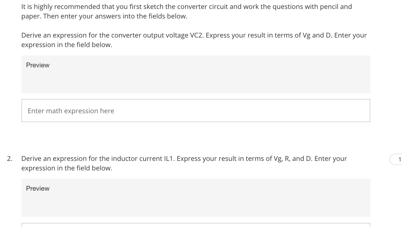 Solved Questions 1-10 below involve realizing the ideal | Chegg.com