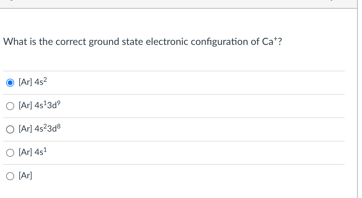Solved What is the correct ground state electronic | Chegg.com