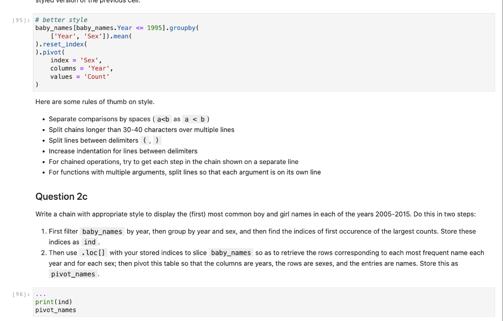 Solved \# better style baby_names[baby_names. Year \&= | Chegg.com