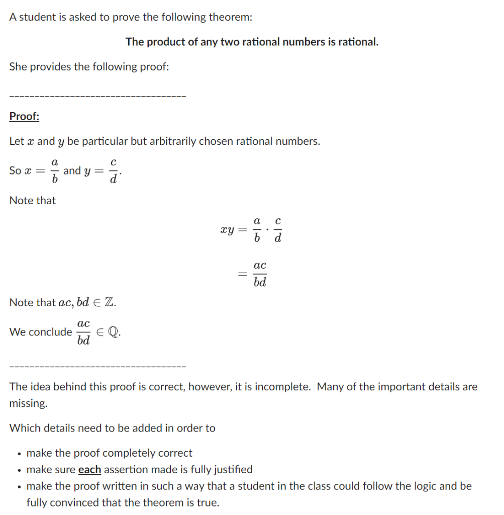 Solved Let x and y be particular but arbitrarily chosen | Chegg.com