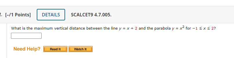 Solved What is the maximum vertical distance between the | Chegg.com