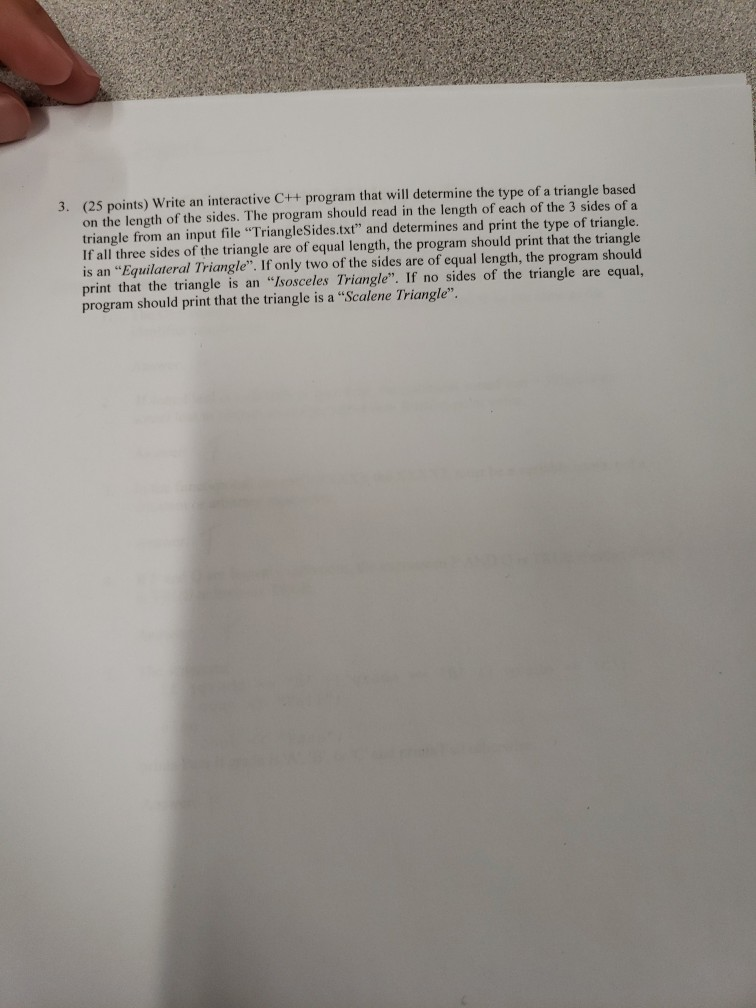 Solved (25 points) Write an interactive C++ program that | Chegg.com