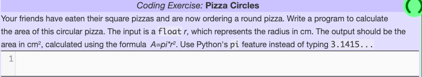 Solved Coding Exercise: Pizza Circles Your friends have | Chegg.com