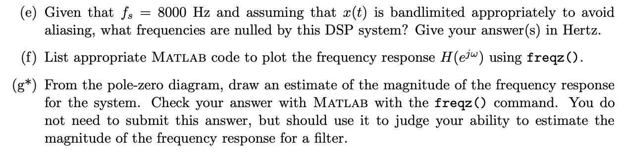 Consider the following DSP system where | Chegg.com