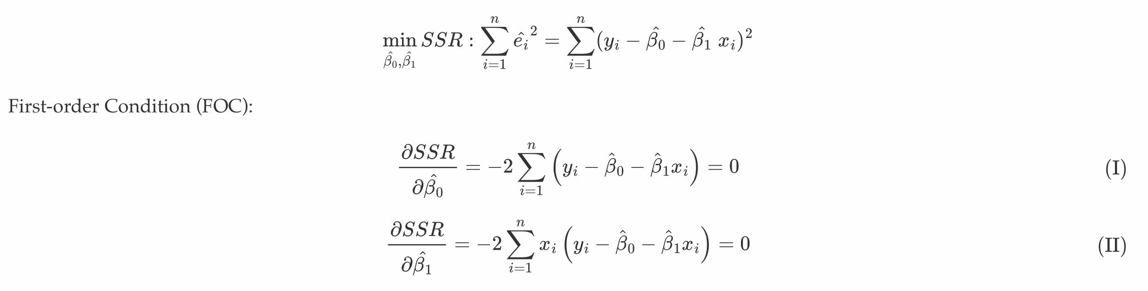 Solved Derive the second-order condition (SOC) for the OLS | Chegg.com