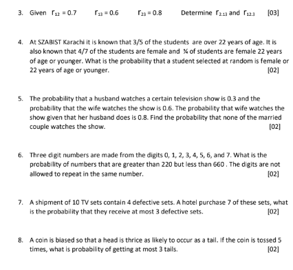 Solved 3. Given 12 = 0.7 13 = 0.6 r2 = 0.8 Determine 2.11 | Chegg.com