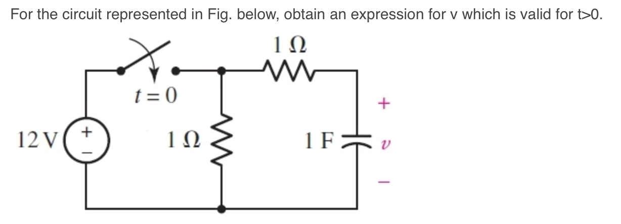 Solved For the circuit represented in Fig. below, obtain an | Chegg.com