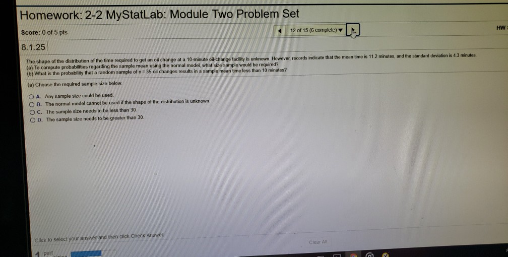 Solved Homework: 2-2 MyStatLab: Module Two Problem Set | Chegg.com