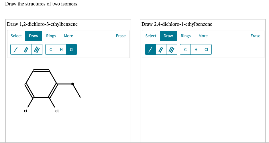 Solved Draw the structures of two isomers. Draw | Chegg.com