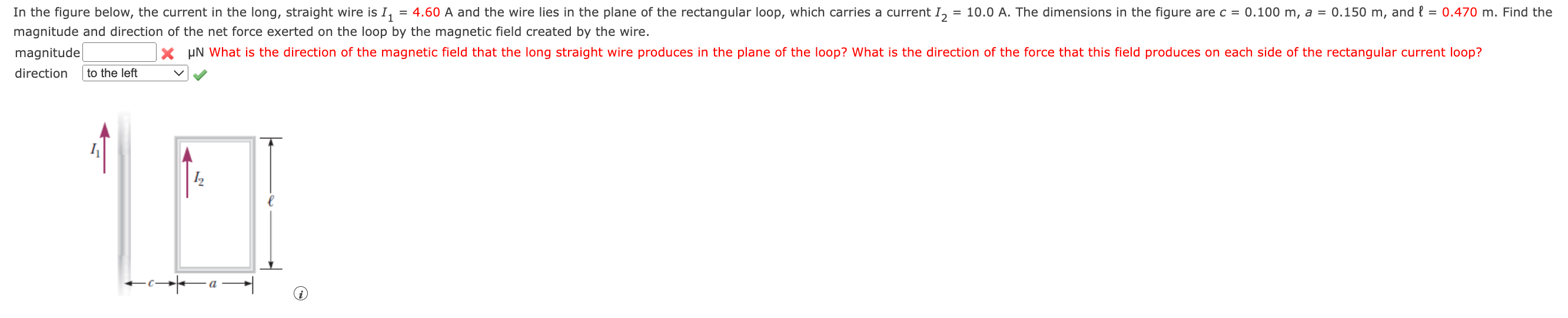 Solved magnitude and direction of the net force exerted on | Chegg.com