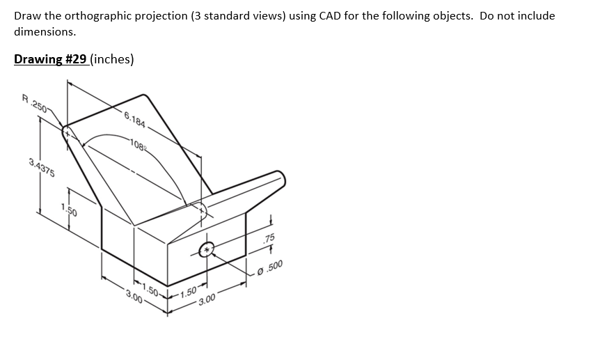 AutoCAD drawing assignment. Please send link to | Chegg.com