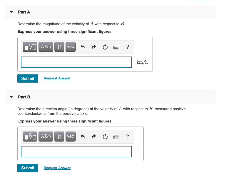 Solved At the instant shown in (Figure 1), car A has a speed | Chegg.com