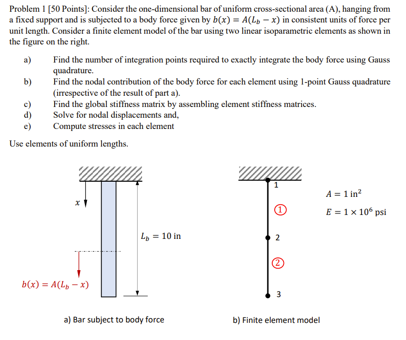 Solved Problem 1 [50 Points]: Consider the one-dimensional | Chegg.com