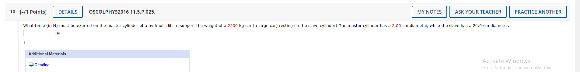 Solved N Additional Materials Activate Windows Go to | Chegg.com