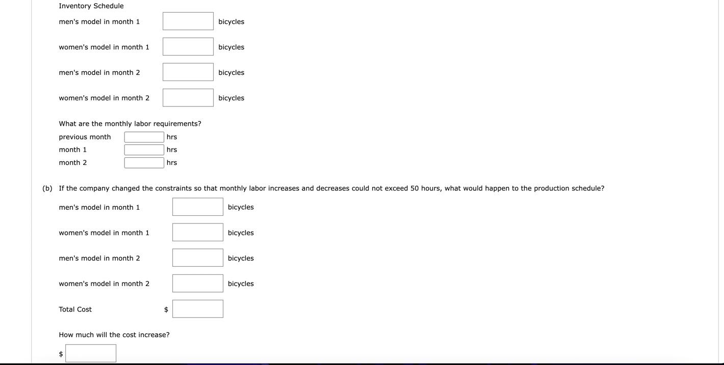 Solved A Linear Programming Computer Package Is Needed And