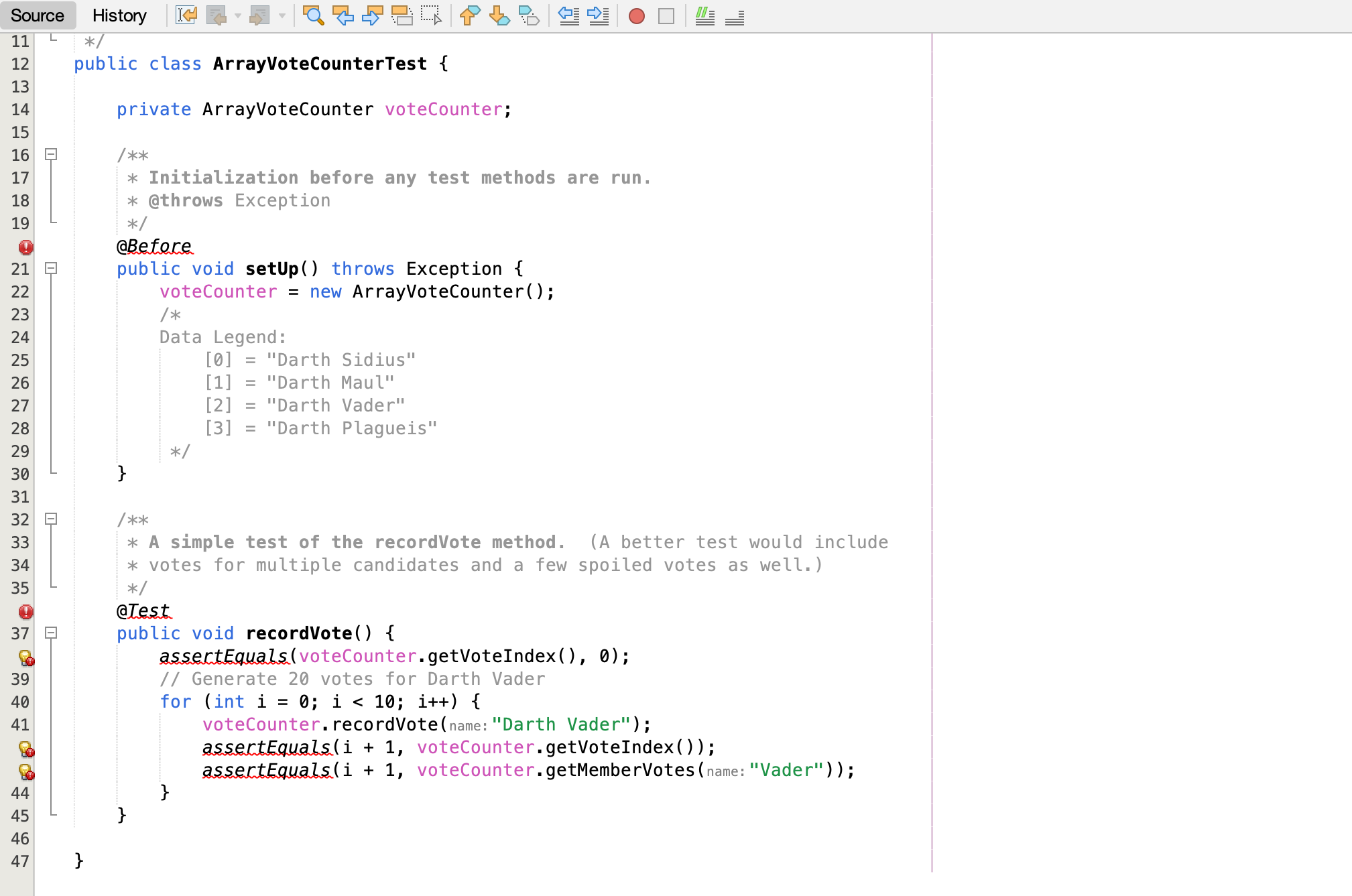 Solved 1: Create an annotated UML diagram of the VoteCounter | Chegg.com