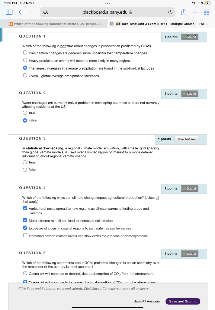 Solved Which of the following is not true about changes in | Chegg.com