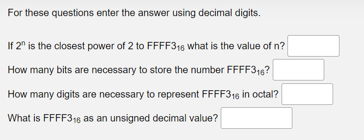 Solved For these questions enter the answer using decimal | Chegg.com